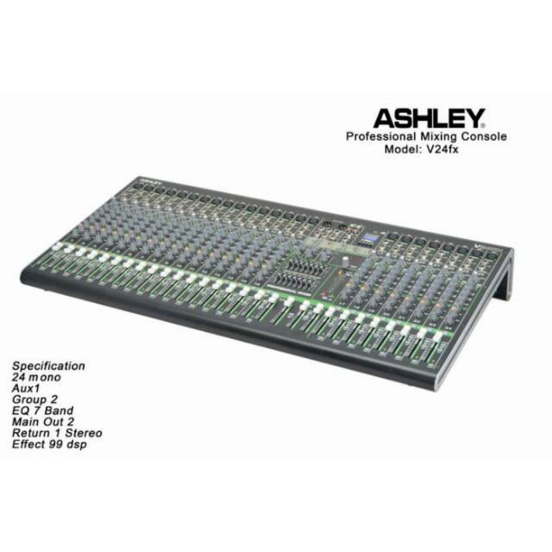 Jual Mixer ashley V24FX Original mixer 24 channel ashley V24FX effect ...