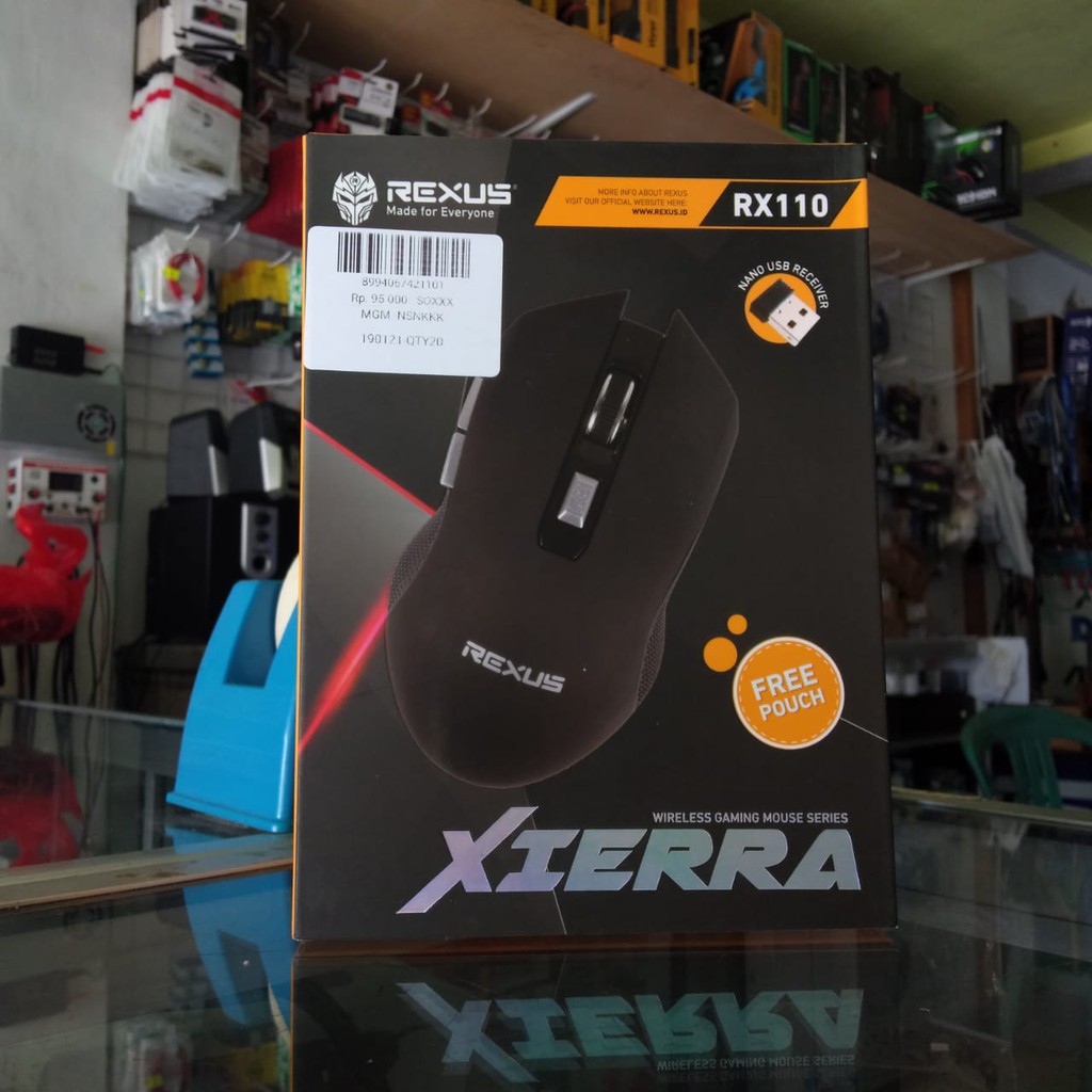 Jual Mouse Gaming REXUS Xierra RX-110 Wireless Garansi Resmi | Shopee ...