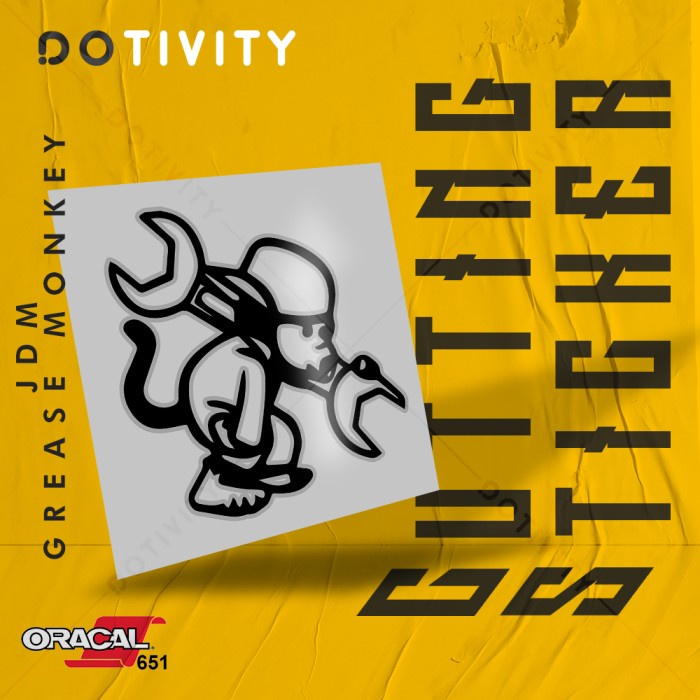 Jual Cutting Sticker JDM GREASE MONKEY | Shopee Indonesia