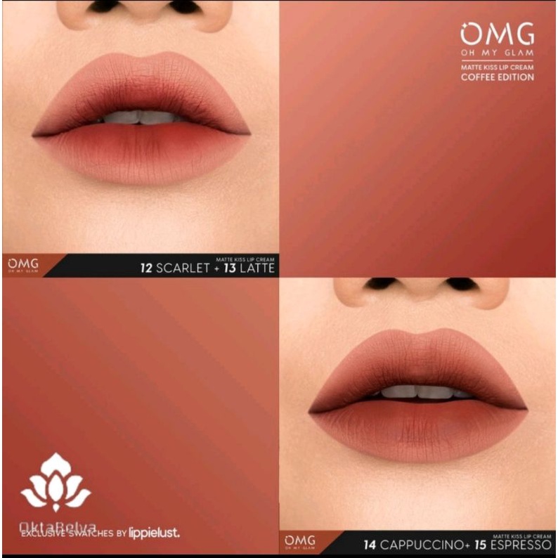 Jual Paket Ombre Lips OMG | Lipcream OMG Ombre Coffee Edition| Lipcream ...