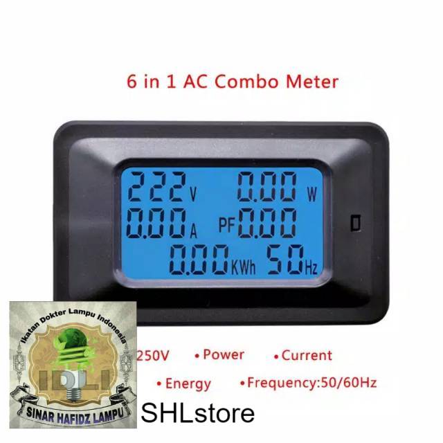 Jual Watt Meter digital AC Monitor VoltageVoltmeter Ammeter | Shopee ...