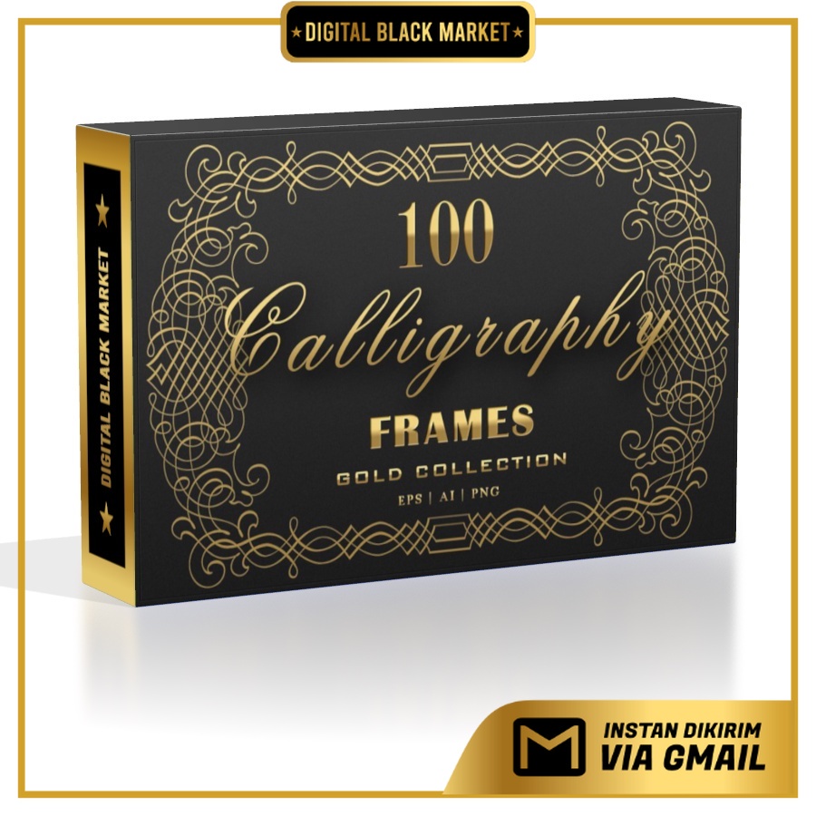 Jual 100 Calligraphic Vector Frames Set | Shopee Indonesia