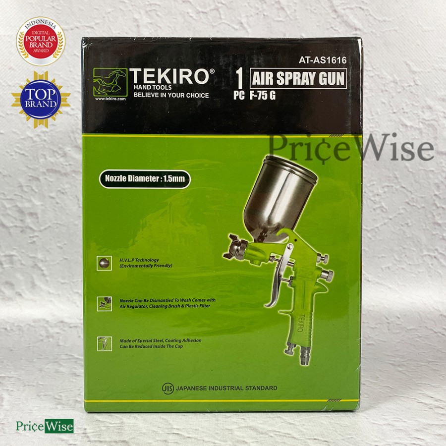 Jual Air Spray Gun F 75 G Tekiro / Alat Semprot Cat Tabung Atas F75G ...