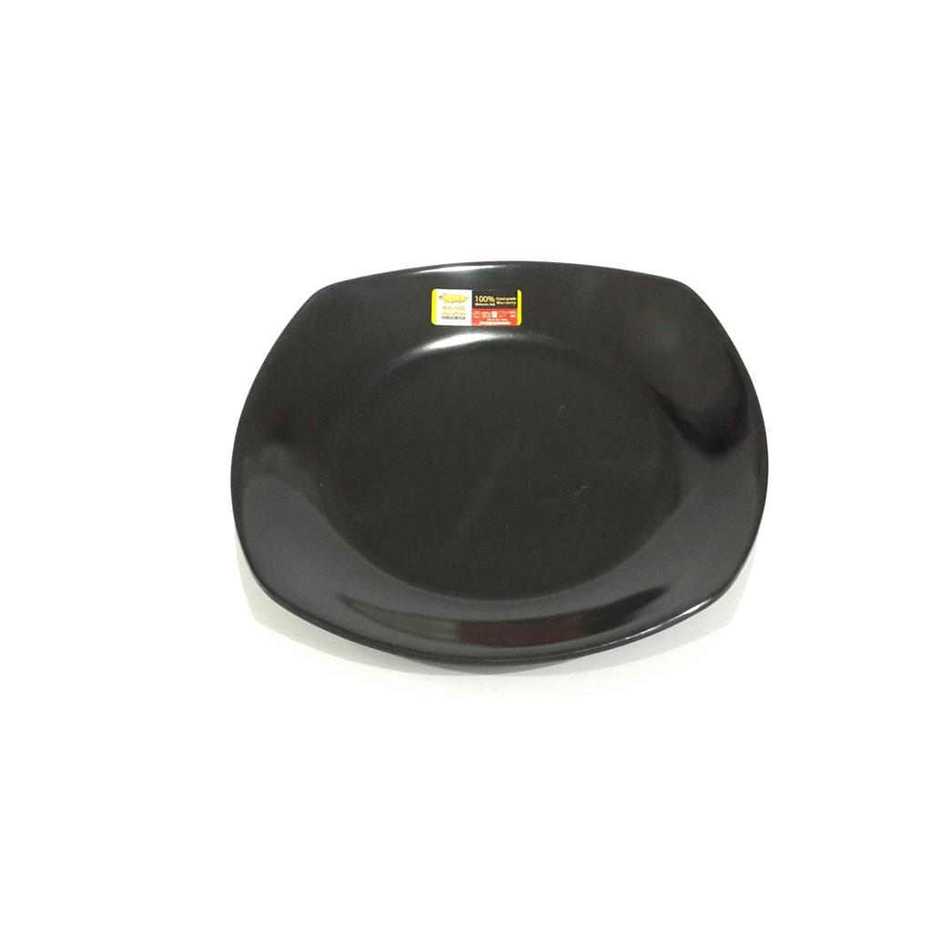 Jual ((2 PCS)) PIRING MELAMIN KOTAK P0507 HITAM 7 INC GOLDEN DRAGON ...