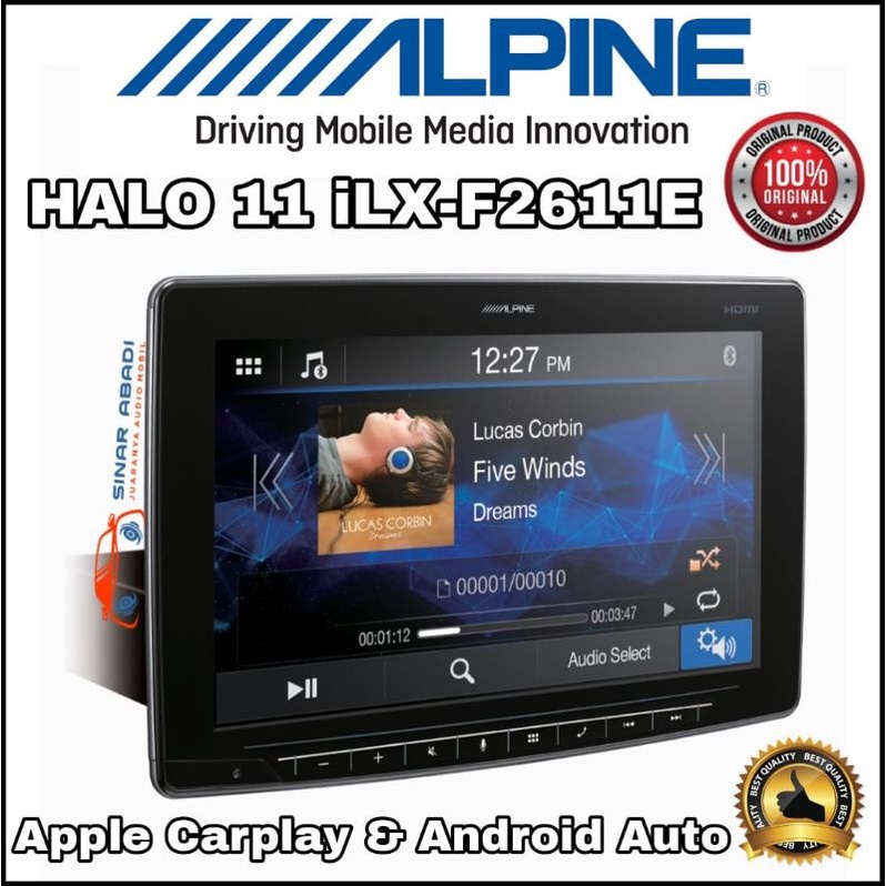 Jual Head Unit Alpine Halo11 iLX-F2611E layar 11inch Apple carplay Android Auto Garansi Resmi ...