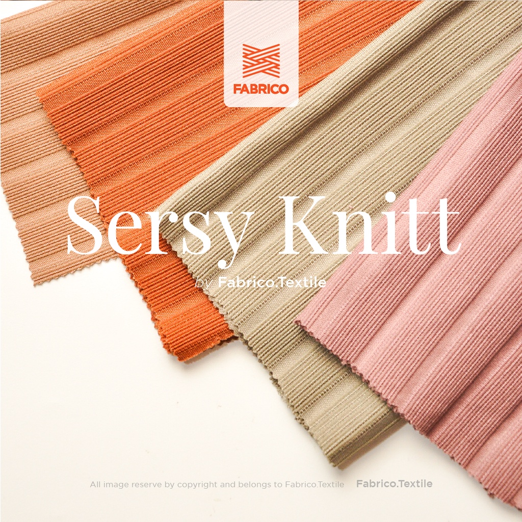 Jual KAIN KNIT STRIPE SPANDEX SERSY KNIT (GRADE A ; PREMIUM) | Shopee ...