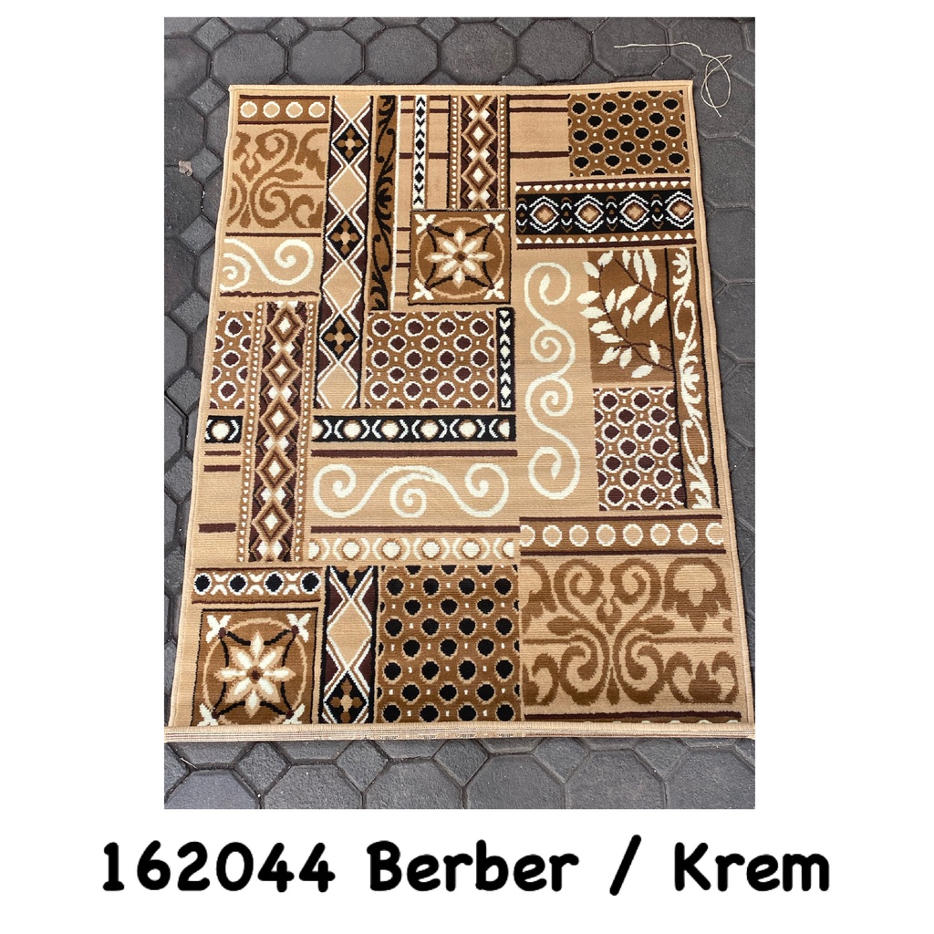 Jual Karpet Moderno 115cm x 155cm (Ukuran Mini) Warna Krem & Coklat ...