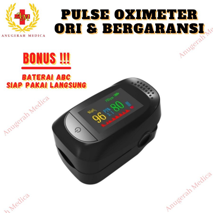 Jual Pulse Oximeter Pulse Oxymeter Fingertip Alat Saturasi Oksigen O2 ...