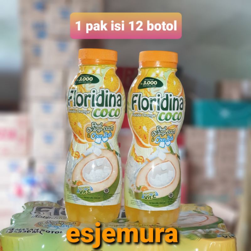 Jual Floridina Coco per pak isi 12 botol / Pulpy Orange Nata De Coco ...