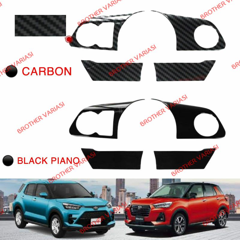 Jual Panel Steering Stir Wheel Raize Rocky 2021 2022 Up Hitam Carbon ...