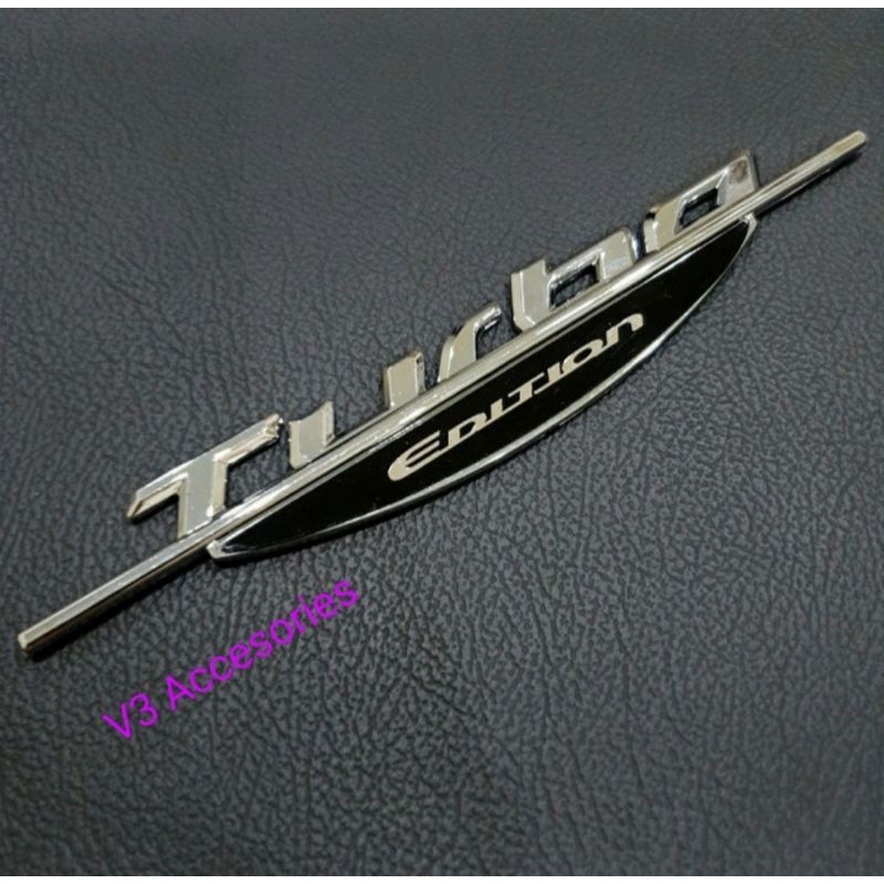 Jual Emblem Chrome TURBO Edition | Shopee Indonesia