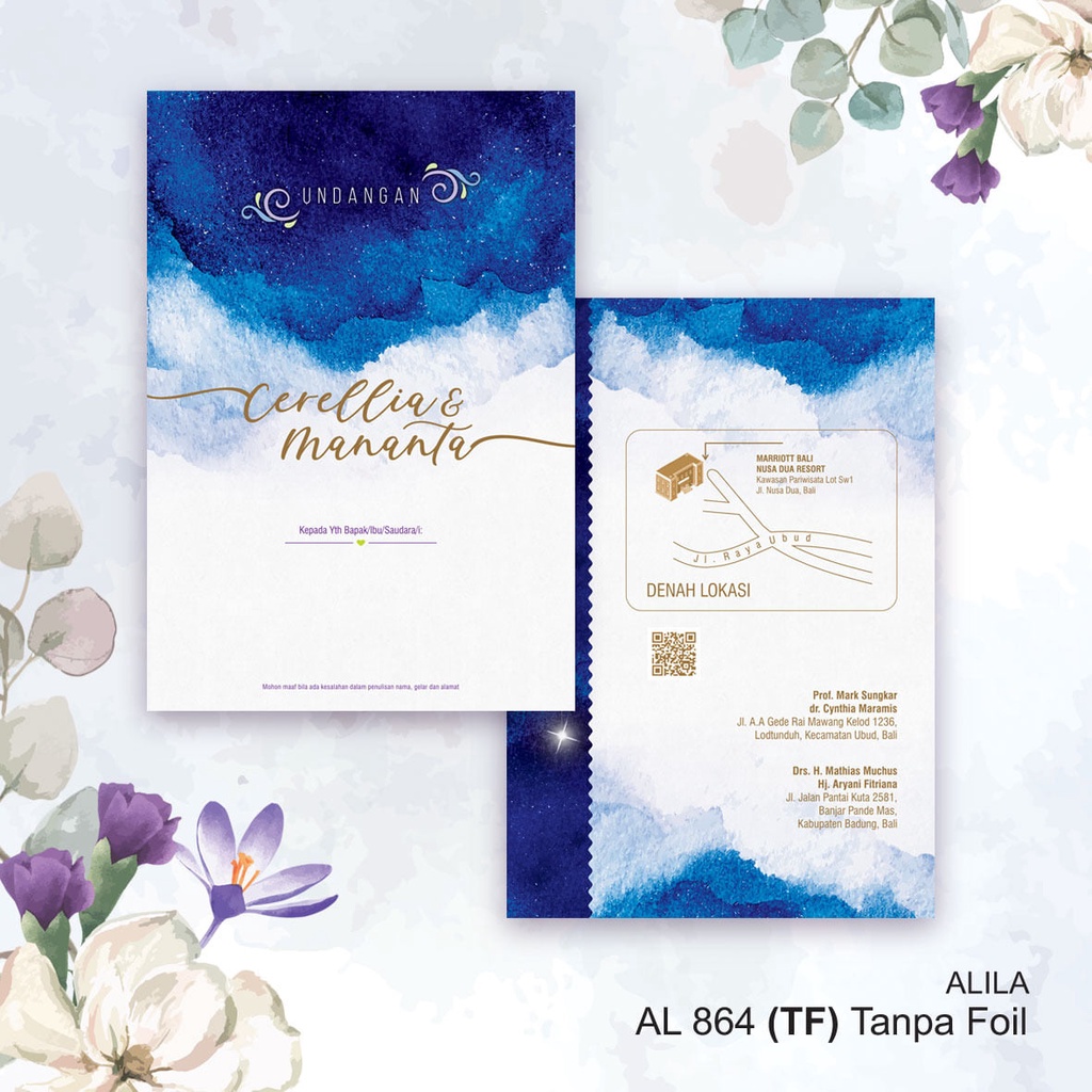 Jual ALILA (AL 864 TF ) Blanko Undangan | Blangko Undangan | Undangan Murah | Shopee Indonesia