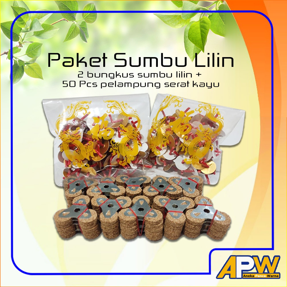 Jual Sumbu lilin 2 bungkus + pelampung serat kayu 50 Pcs | Shopee Indonesia