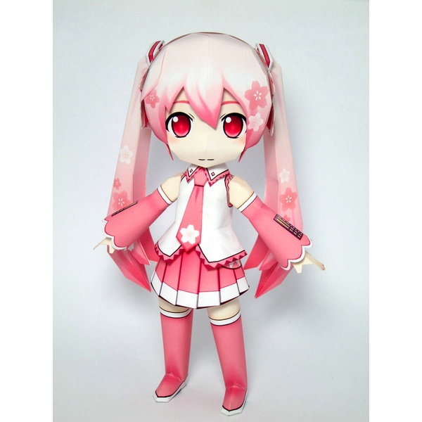 Jual Hatsune Miku Sakura Miku chibi papercraft | Shopee Indonesia