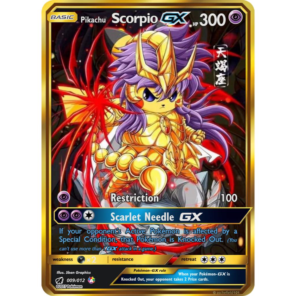Jual KARTU POKEMON TCG HOLOGRAM SPECIAL PIKACHU SAINT SEIYA - GOLD ...