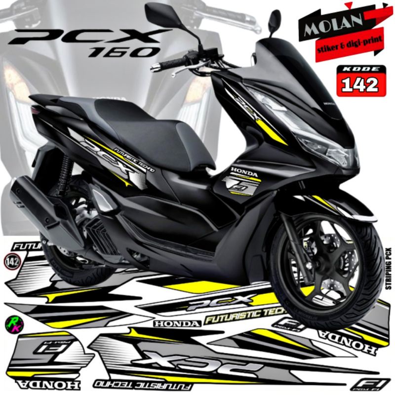 Jual Decal Sticker Striping Variasi All New Honda PCX 160 - New PCX 160 ...