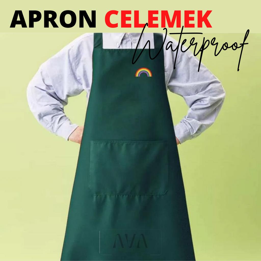 Jual Apron Waterproof Motif / Celemek Masak Dapur Koki Chef / Apron ...