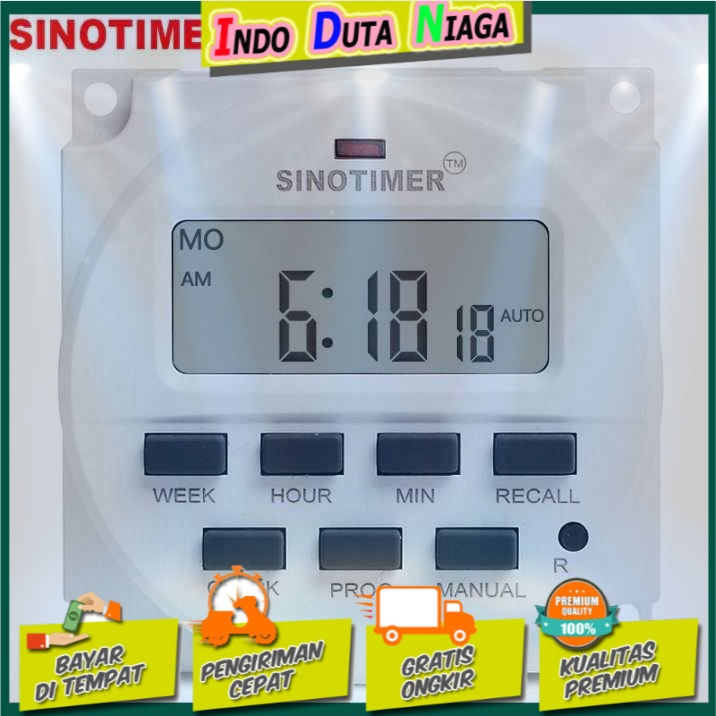 Jual Sinotimer Programmable Timer Switch Relay 220v Ac Tm618n 2 Shopee Indonesia