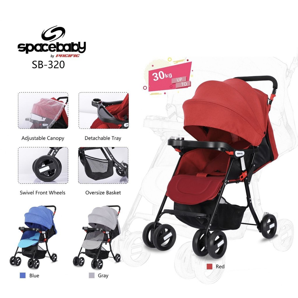 Jual BABY STROLLER SPACE BABY / KERETA BAYI / SB320 | Shopee Indonesia