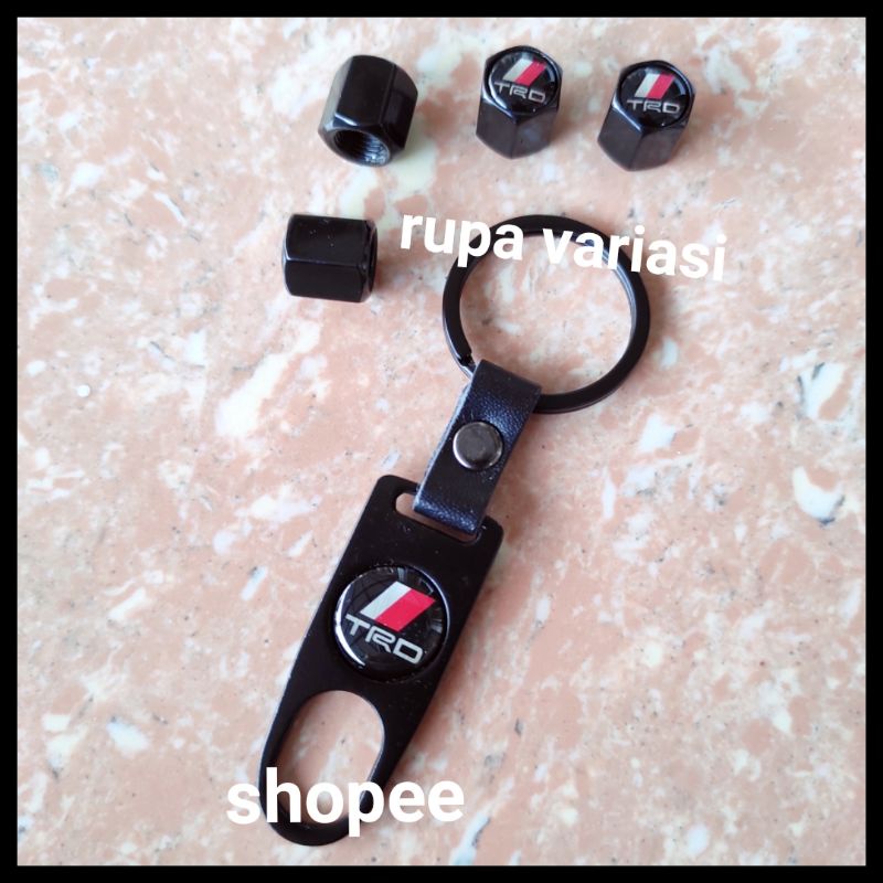 Jual tutup pentil roda mobil MOTOR SEPEDA air cap UNIVERSAL LOGO TRD ...