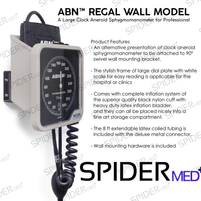 Jual Tensi Meter - Abn Regal Clock Aneroid Wall Model / Tensimeter ...