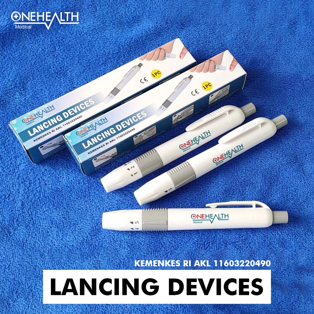 Jual Onehealt Pen / Pena Lancet Bekam Lancing Devices | Shopee Indonesia