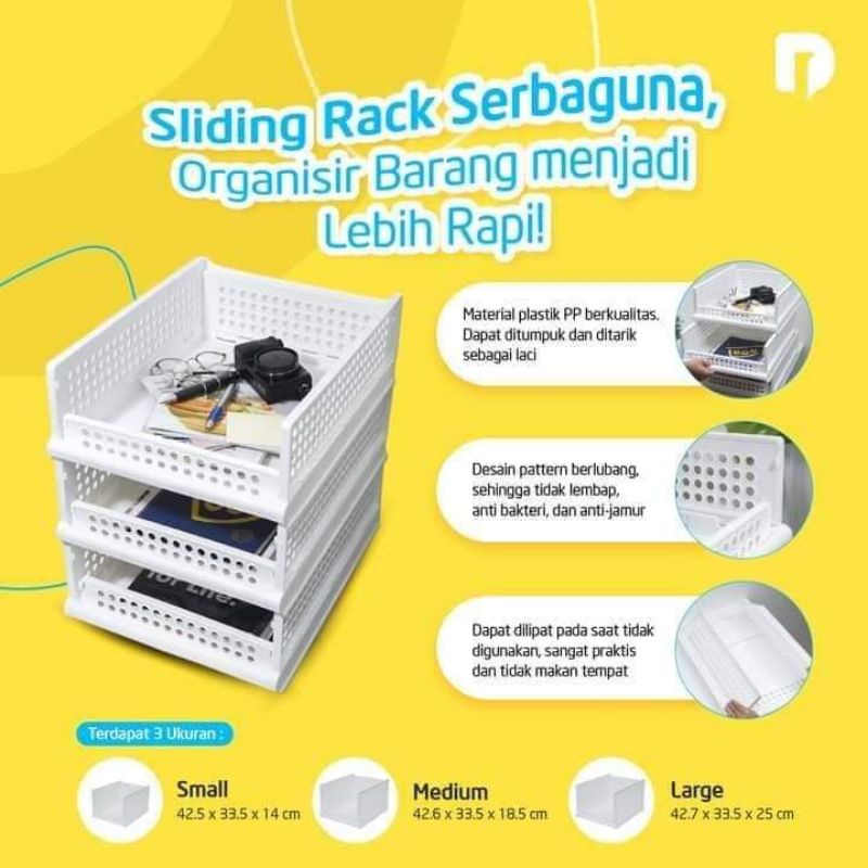 Jual Rak Serbaguna Technoplast Folded Sliding Rack | Shopee Indonesia