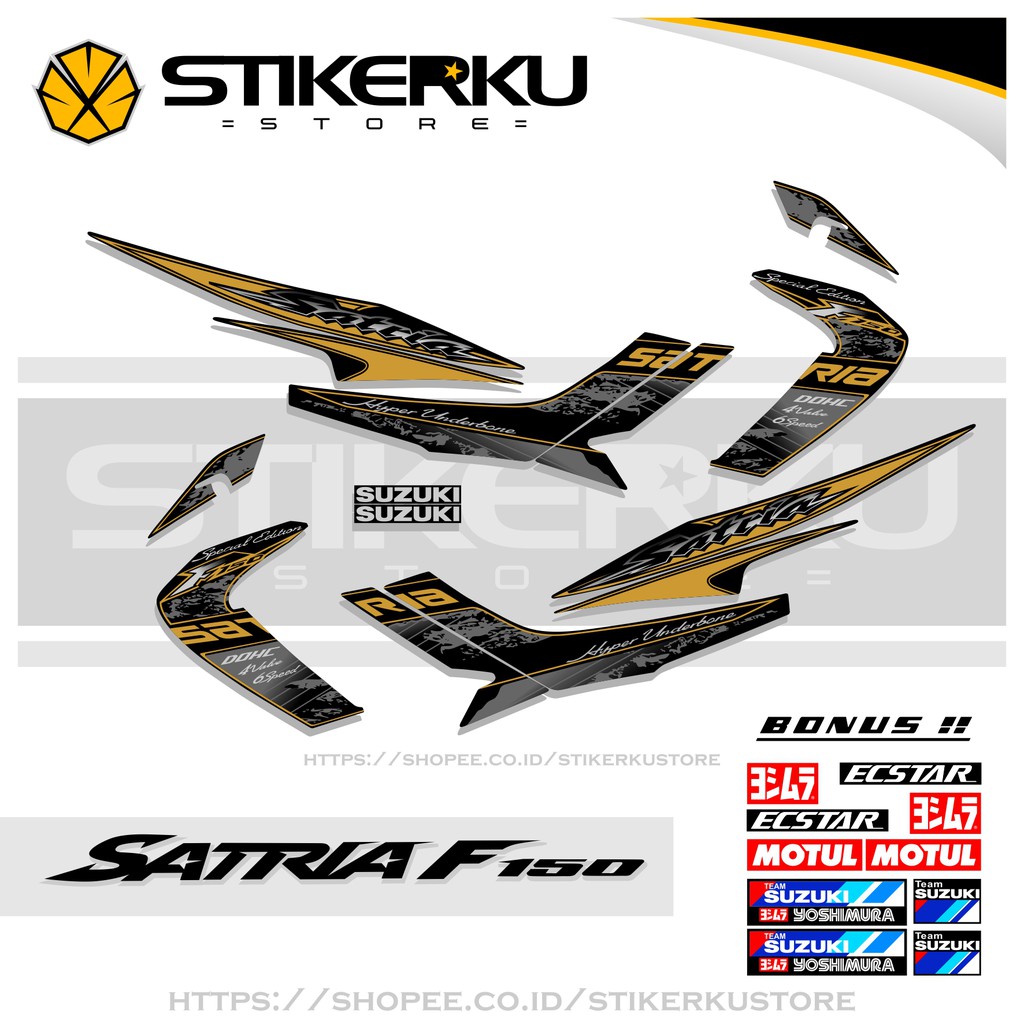 Jual STICKERS DECAL / RAIDER 150 NEWBREED / SE / SATRIA FU 150 / BARONG ...