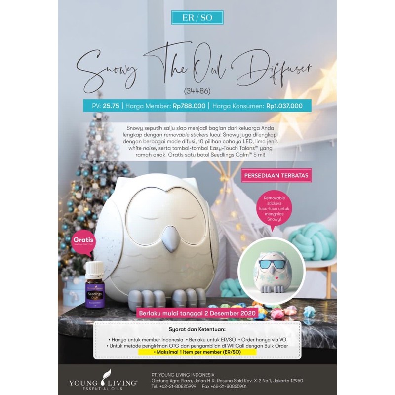Jual Snowy the OWL DIFFUSER | Shopee Indonesia
