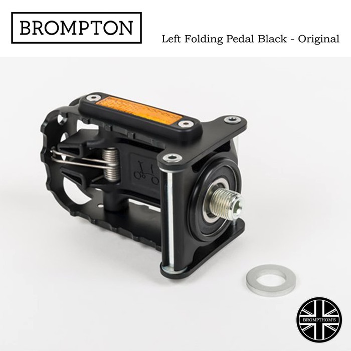 Jual Paket 4 Brompton Left Folded Pedal Black - Original (Baru ...