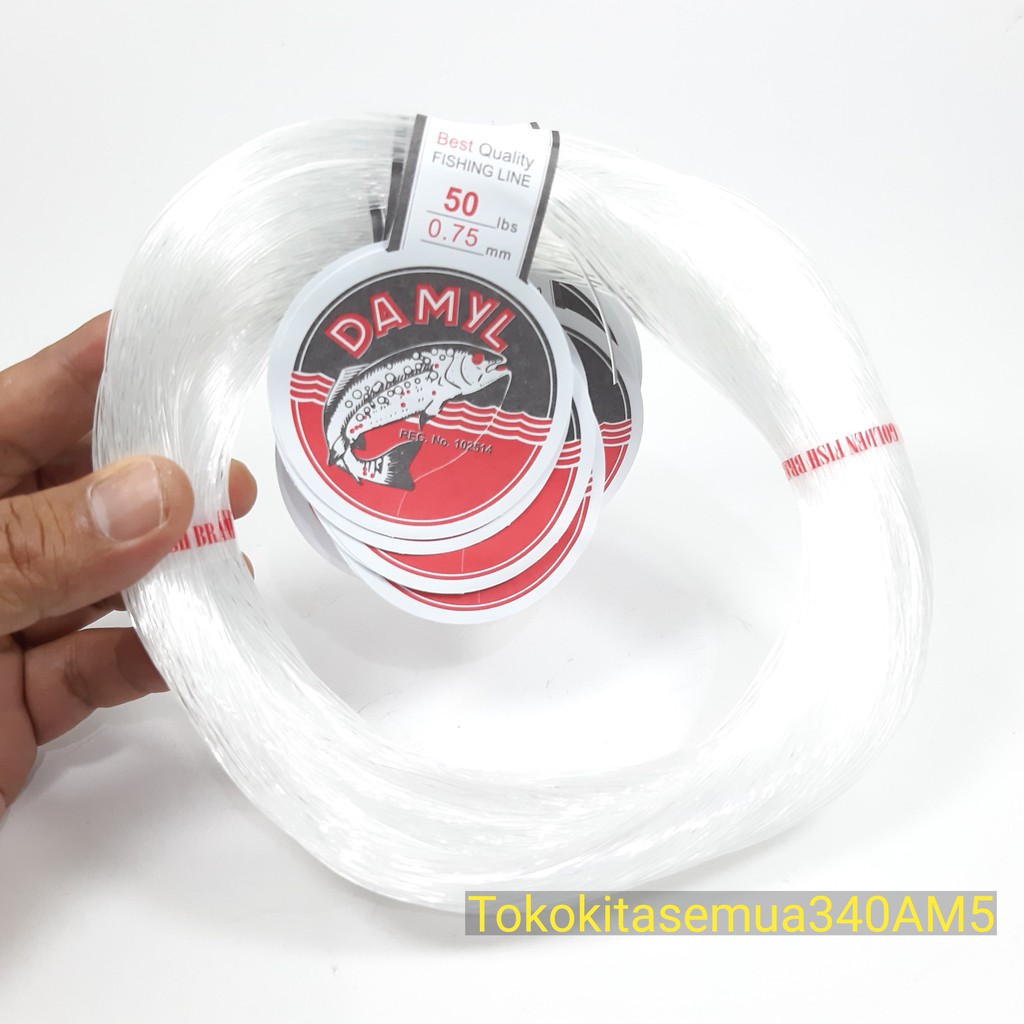 Jual Senar Nilon Pancing Monofilament 50 LB per 30 meter ID34A5 ...