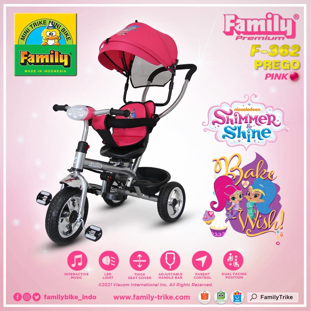 Jual Sepeda Anak Roda Tiga Family Tricycle NEW F-362 & TRICYCLE FAMILY ...