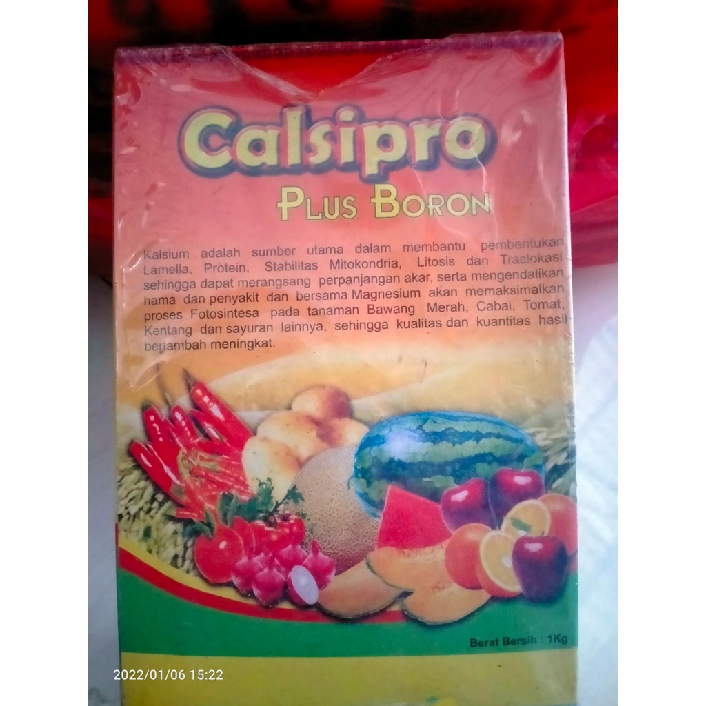 Jual CALSIUM FERTILIZER CALSIPRO plus boron - PENGUAT TANAMAN - CEGAH ...