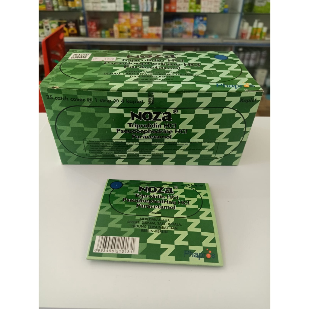 Jual Noza 𝟏 𝐒𝐓𝐑𝐈𝐏 𝐈𝐒𝐈 𝟒 𝐊𝐀𝐏𝐋𝐄𝐓 - Meredakan Demam, Pilek, Bersin-Bersin ...