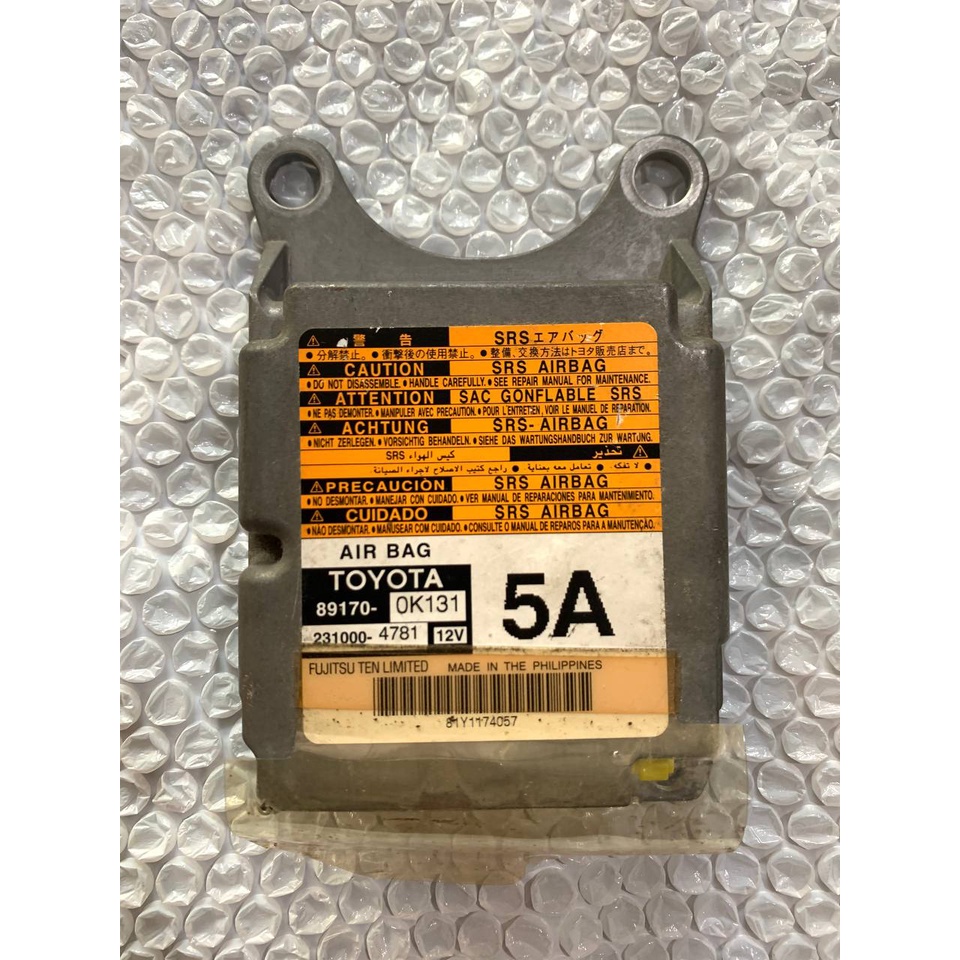 Jual Modul ECU Airbag SRS Toyota Fortuner 89170 - 0K131 5A | Shopee ...