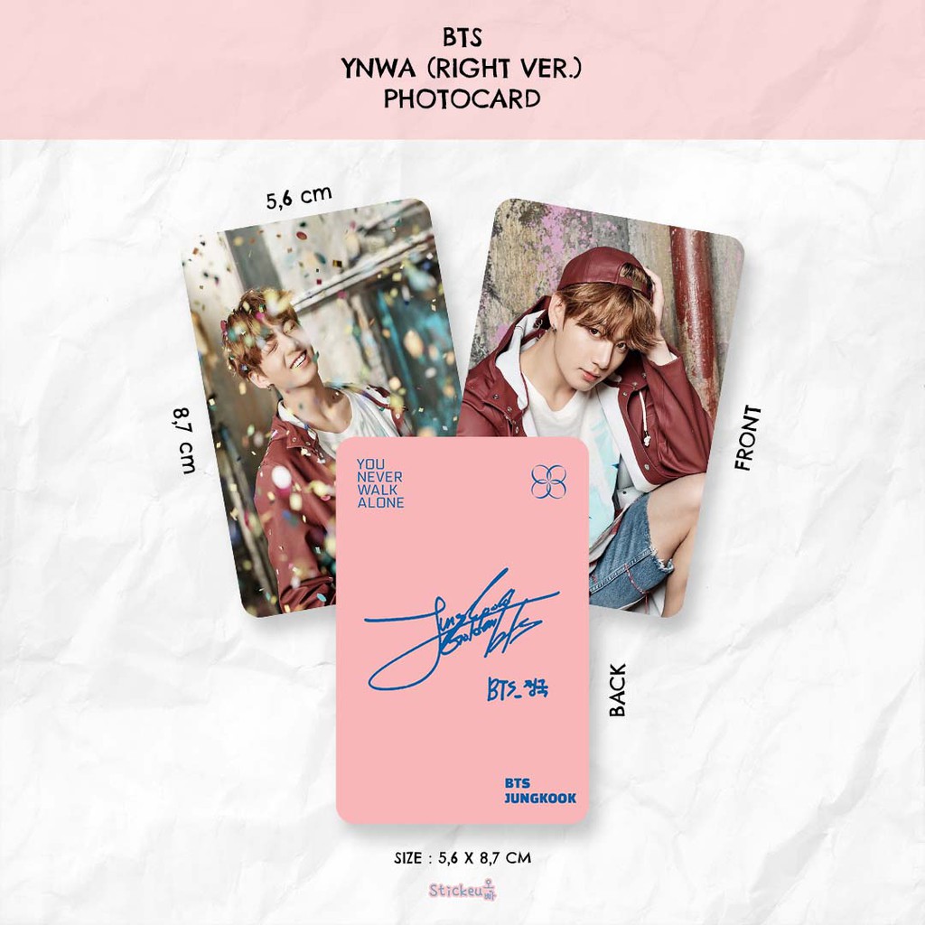 Jual Photocard BTS YNWA (Right Ver) | Shopee Indonesia