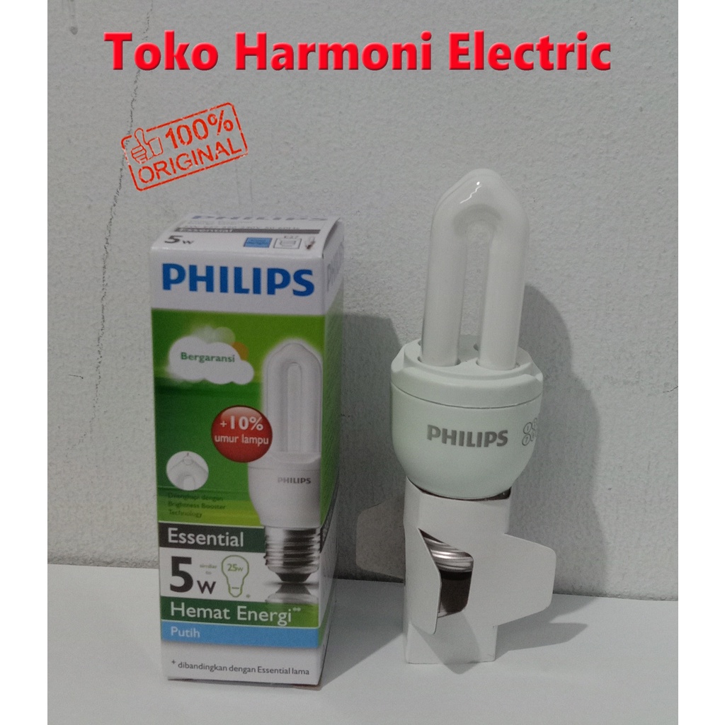 Jual LAMPU PHILIPS ESSENTIAL 5 WATT PUTIH (5 W 5WATT 5W) | Shopee Indonesia