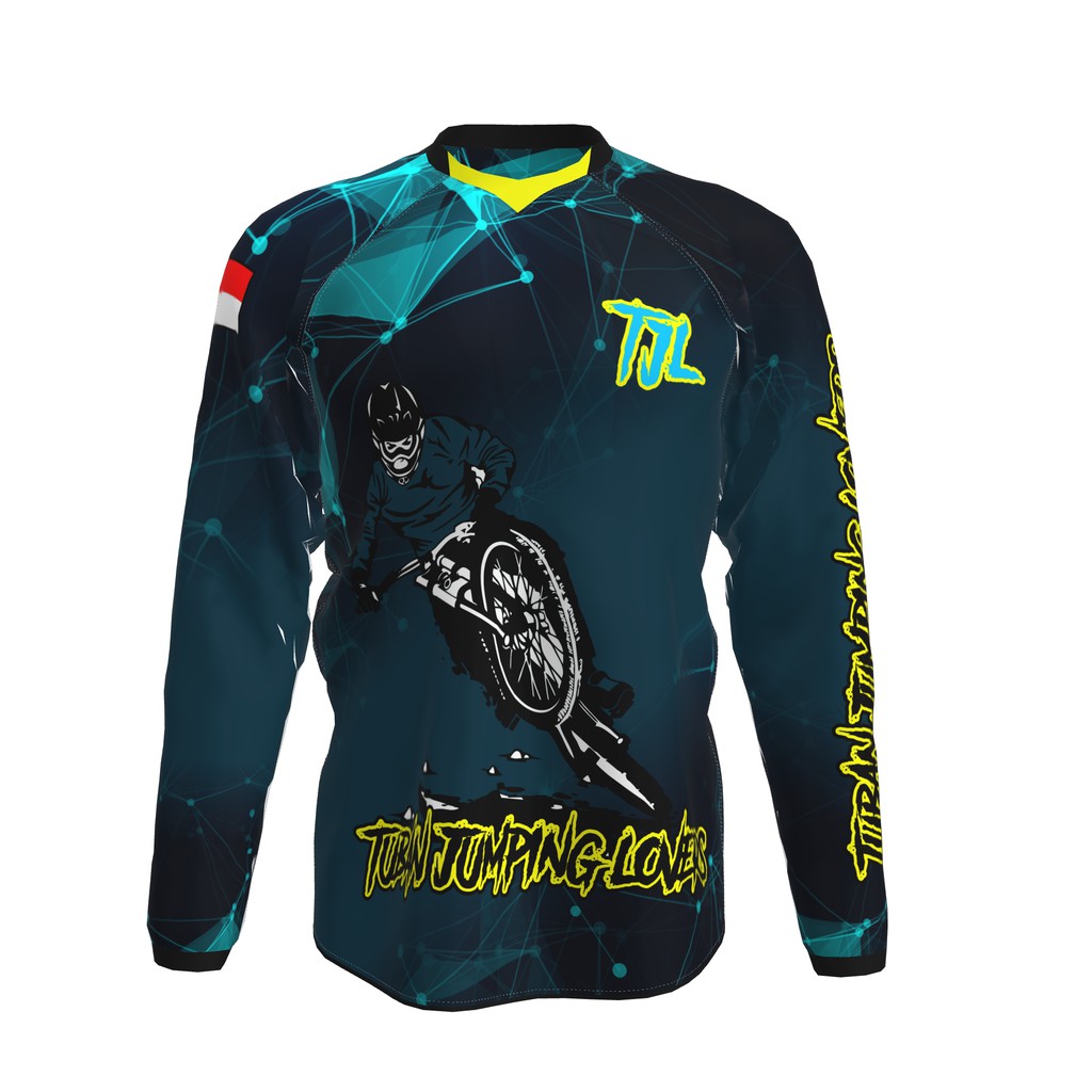 Jual Jersey sepeda MTB custom design bisa pakai Nama & FREE STIKER ...