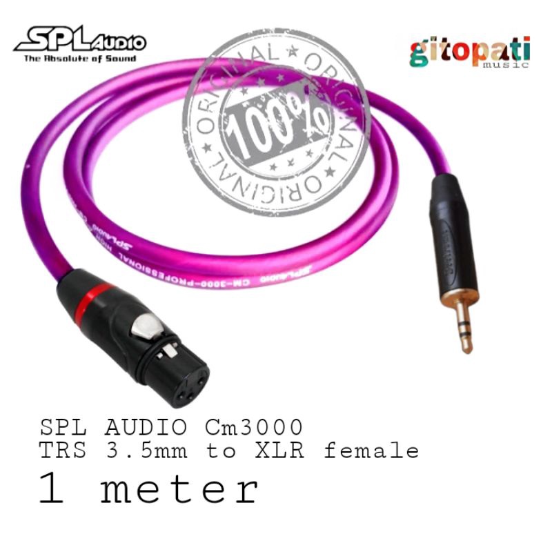 Jual Kabel microphone SPL AUDIO CM3000 TS 3.5mm to XLR female 1 meter ...