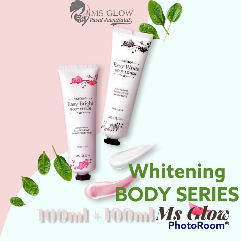Jual BODY WHITENING SERIES MSGLOW (LOTION+SERUM) | Shopee Indonesia