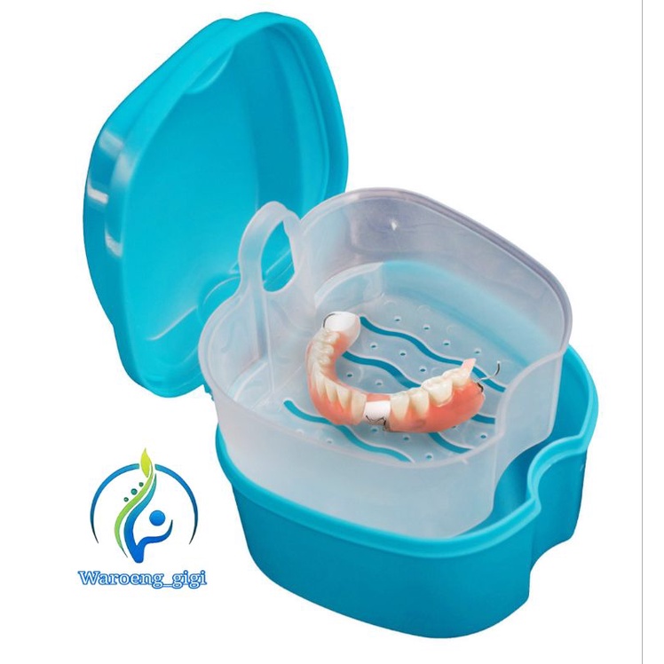 Jual Denture Bath Box Kotak Tempat Gigi Palsu Gigi Tiruan (Kode 3 Warna ...