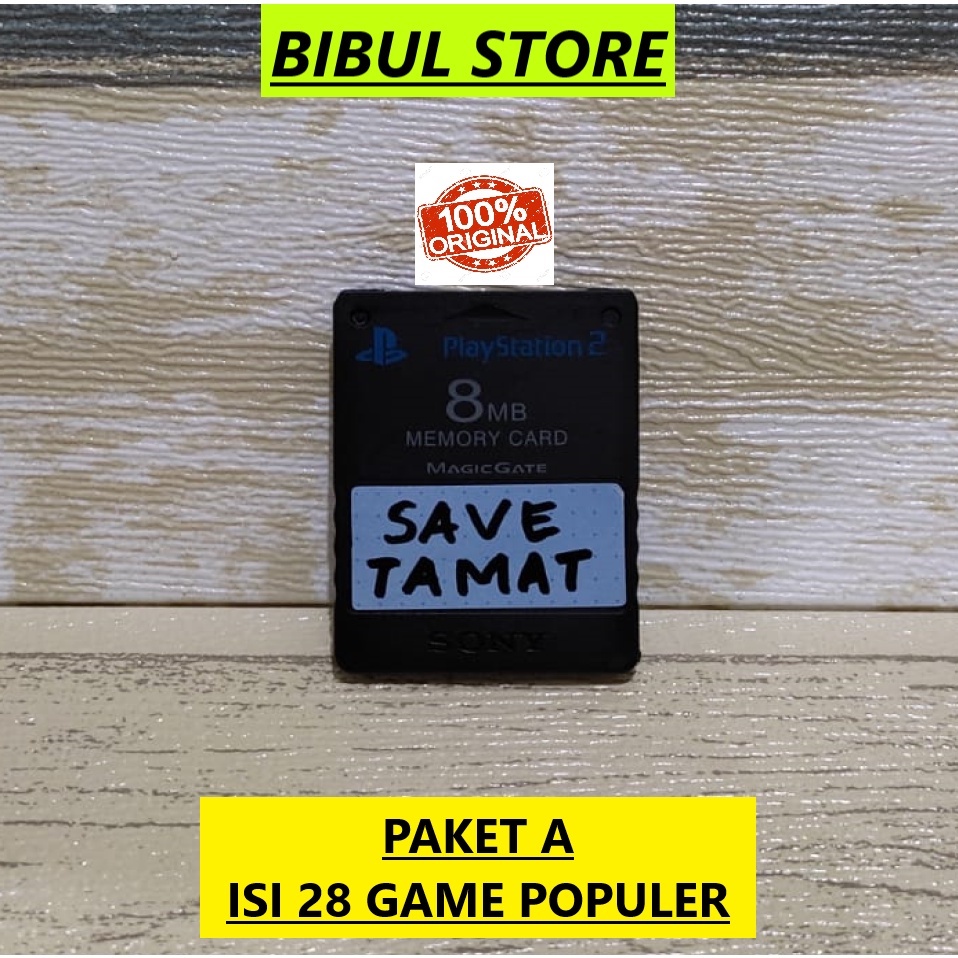Jual MC Memory Card PS2 Save Tamat 8 MB Paket A | Shopee Indonesia