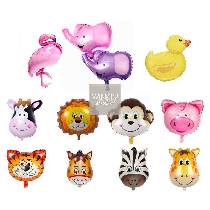 Jual Balon Foil Hewan / Animal Balloon / Balon Karakter Binatang Singa ...