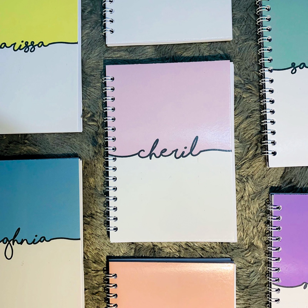 Jual BUKU TULIS CUSTOM NAMA NOTEBOOK A6 JILID KAWAT / NOTEBOOK / BUKU ...