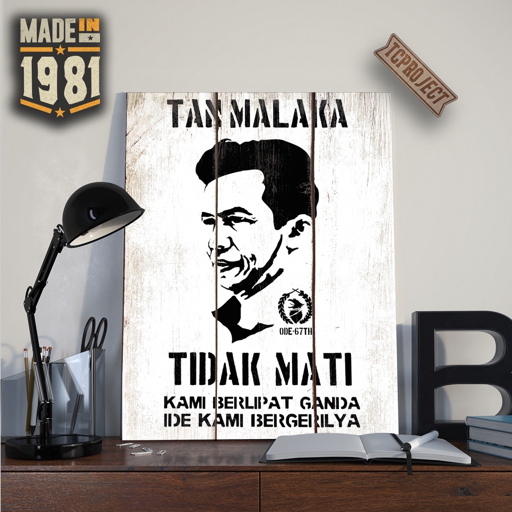 Jual Poster Tan Malaka - Poster Kayu Dekorasi Hiasan Dinding | Shopee ...