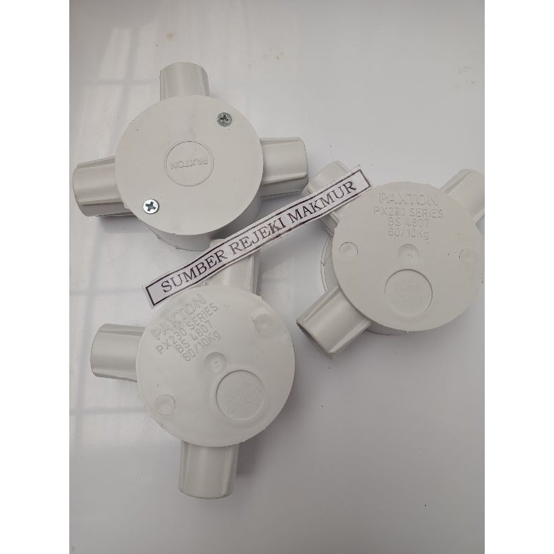 Jual Tee Doos Terminal kabel listrik 3 jalur Putih 20mm PX230 series ...