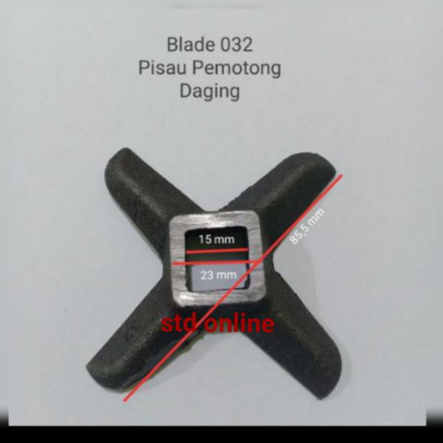 Jual Pisau daging no 32 blade meat grinder besi | Shopee Indonesia