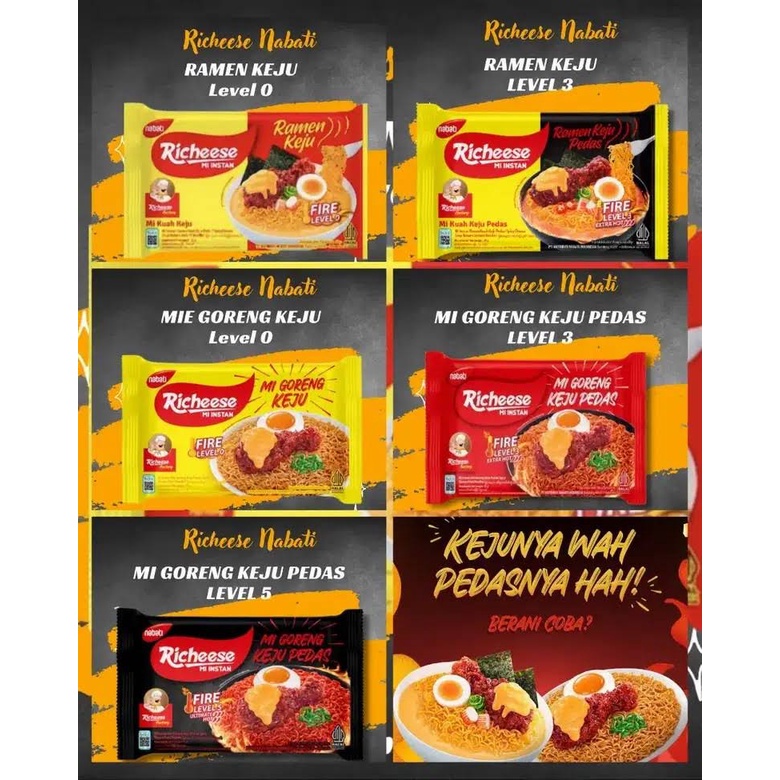 Jual Richeese Mie Goreng Keju / Mie Instan Richeese mie goreng richeese ...
