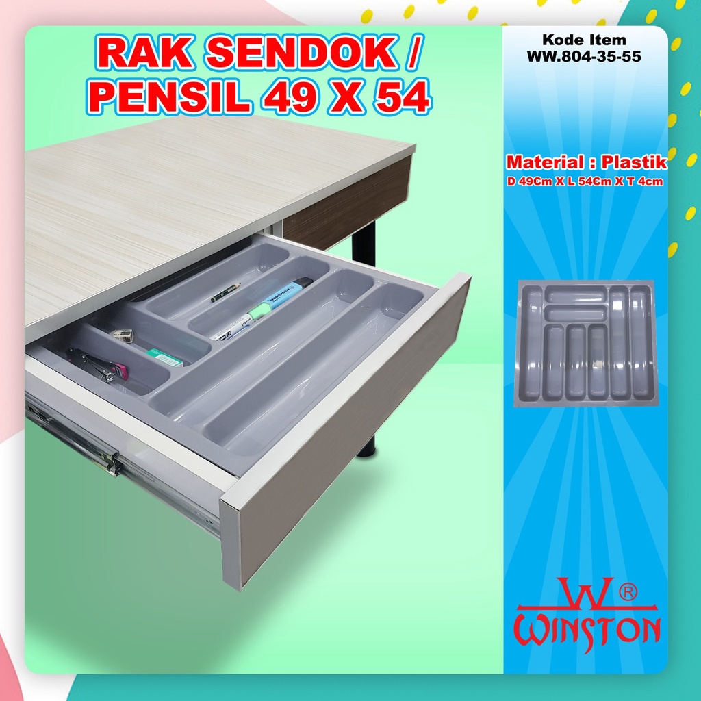 Jual Rak Sendok Plastik Laci Kabinet for Kitchen Set 35 cm 40 cm 45 cm ...