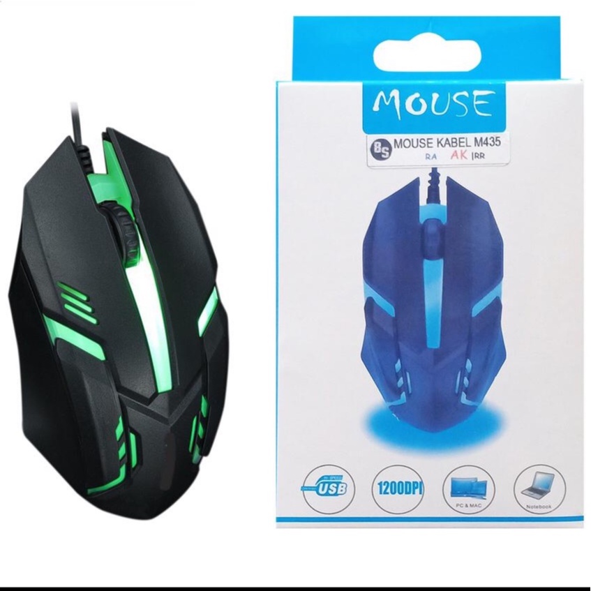 Jual MOUSE USB KABEL LED / MOUSE GAMING KABEL USB LED RGB RAINBOW ...